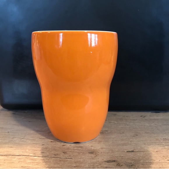Starbucks | Kitchen | 208 Starbucks Orange Glass Cup By Alda | Poshmark